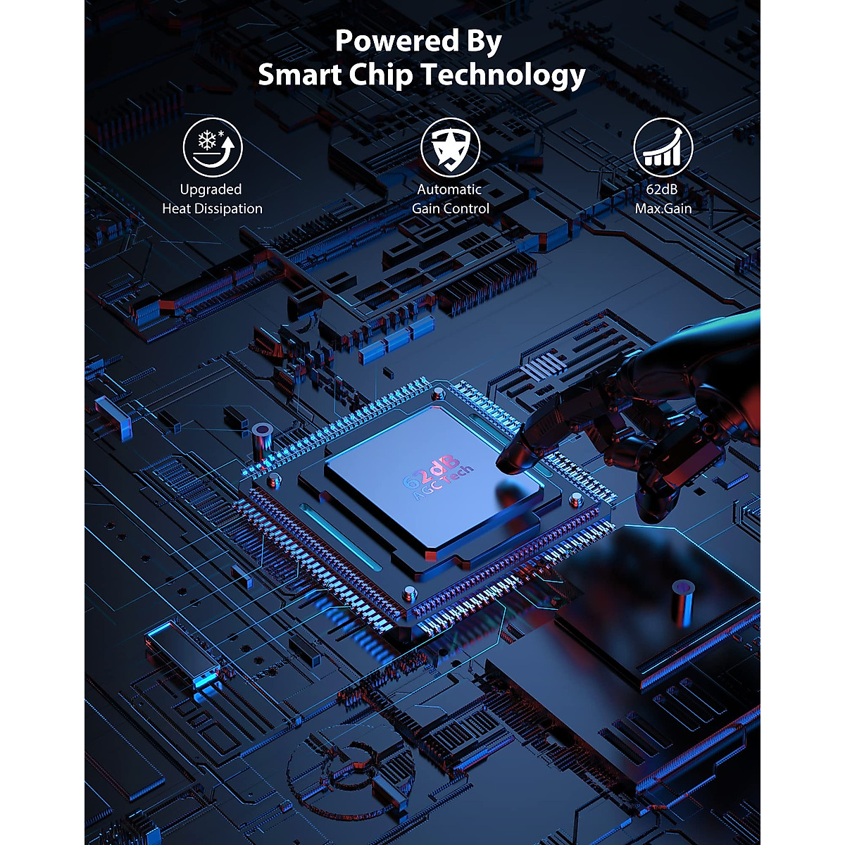 HiBoost Cell Phone Booster for All Carriers| Up to 2000 Sq Ft| Cell Signal Booster Display Screen| High Power Outdoor Receiving Antenna|for 5G/4G/3G LTE |App Service + Install|FCC Approved