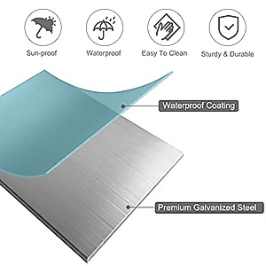 6' X 4' Outdoor Garden Metal Shed Storage Shed Utility Tool Backyard Lawn Green w/Door