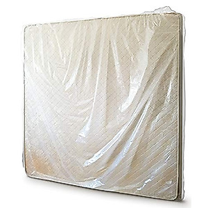 ComfortHome 4 Mil Extra Thick Sealable Mattress Bag with Adhesive Strip for Moving and Storage, Heavy Duty, Fits King and Cal King, 1-Pack