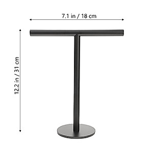 DOITOOL Towel Holder Towel Rod Standing Towel Rack T- Shape Hand Headband Holder Kitchen Dish Cloth Stand Shelf Bath Towel Bar for Bathroom Kitchen Freestanding Towel Dispenser