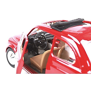 Bburago B18-22099 Fiat 1:24 1968 500L, Assorted Colours