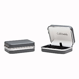 Cuff-Daddy Striped Onyx and Mother of Pearl Gold Cufflinks and Studs Round Formal Set with Presentation Gift Box Unique Fashion Designed French Cuff Links Mens Wedding Business Best Gifts for Men