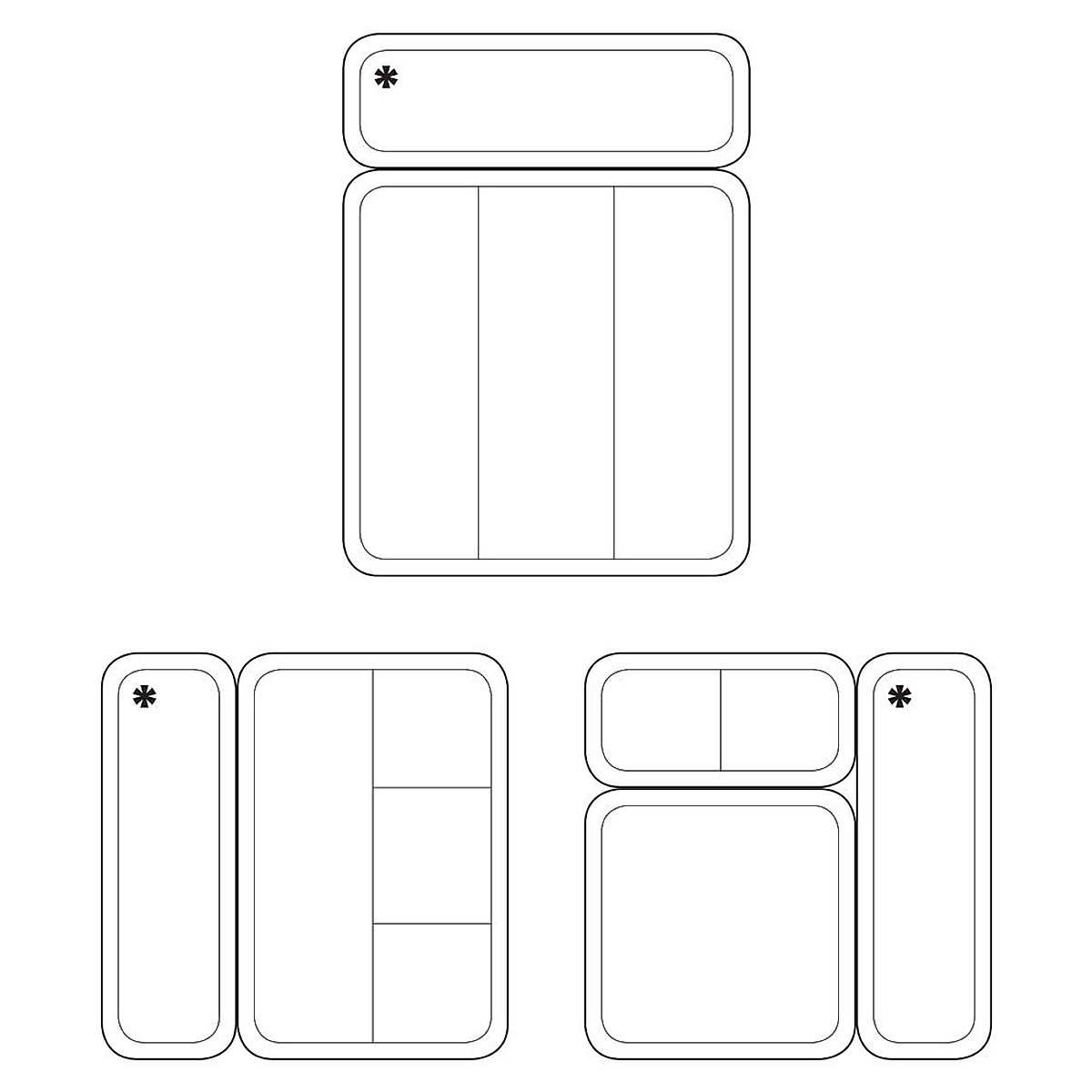 iDesign Clarity Bathroom Interlocking Drawer Organizer for Cosmetics, Beauty Products, Hair Accessories - Extra Large, Clear 12-inch x 4-inch x 3-inch