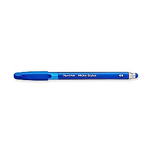 Paper Mate InkJoy 2 in 1 Stylus Ballpoint Pens, Medium Point, Blue, Box of 12