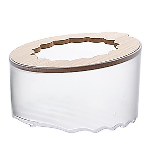 LUOZZY Hamster Bathroom Hamster Sand Bath House Rat Toilet Hamster Hideout Hamster Bath Box (A)