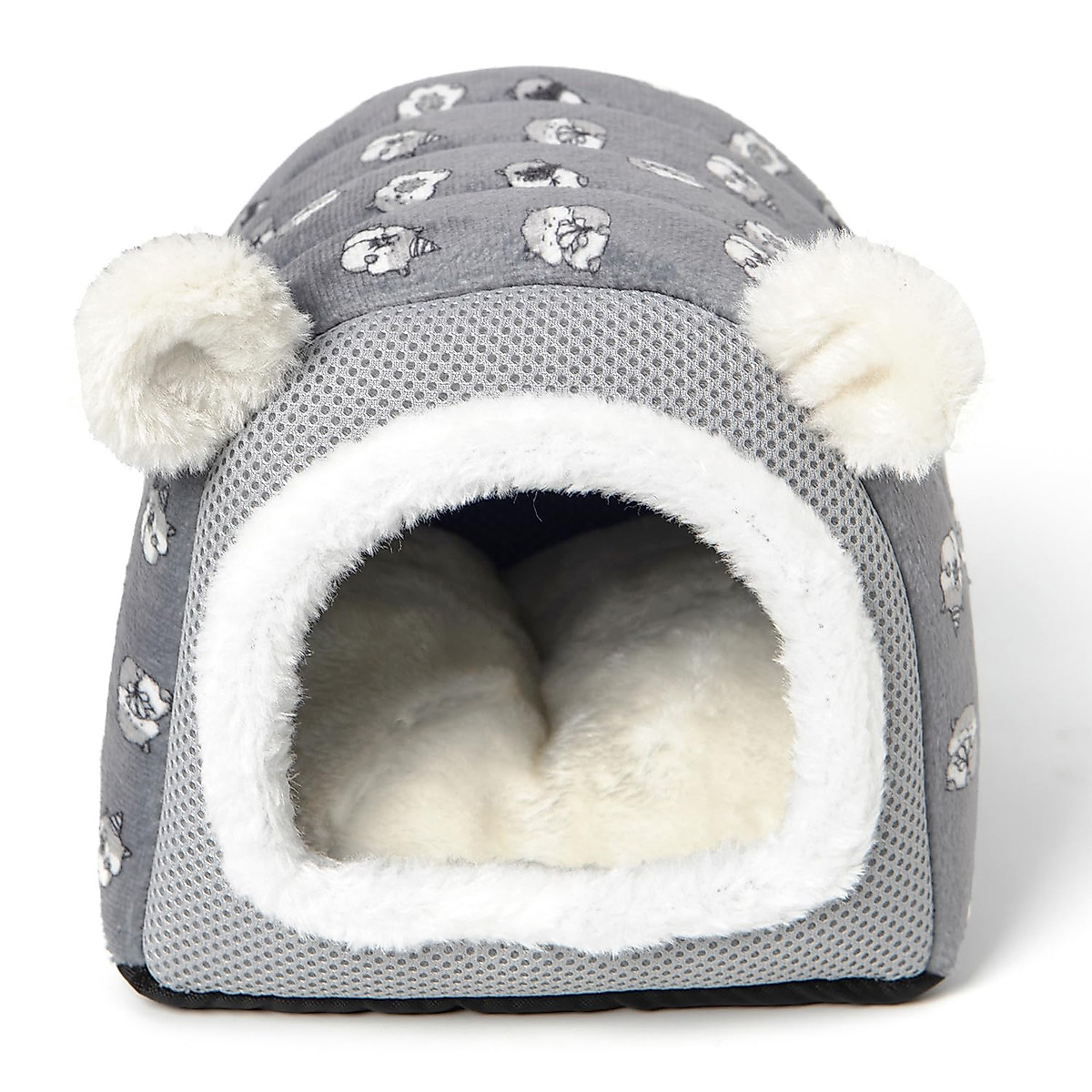 YUANST Hedgehog Bed Cave Nest Hideout, Hamster Guinea Pigs Small Animals Cage Supplies Warm House (Grey)