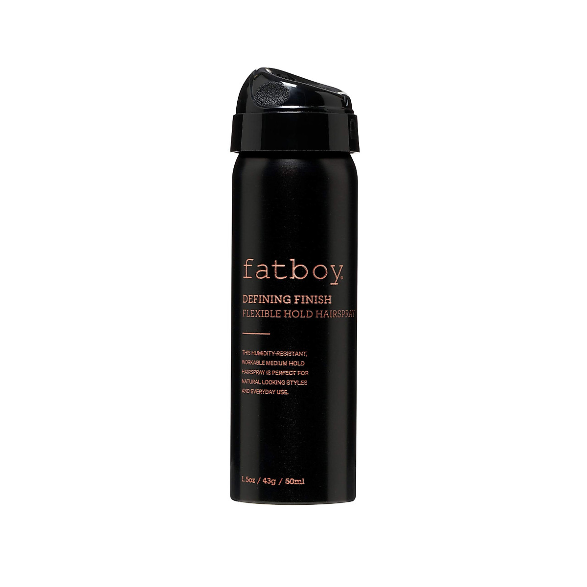 Fatboy Hair Defining Finish Flexible Hold Hairspray for Everyday Styles, Light Shine Finish, 1.5 Oz