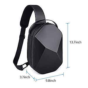 Ainiv Hard Carrying Case for Oculus Quest 2 VR Headsets and Controllers Acessories Protective Waterproof Crossbody Shoulder Chest Backpack Fit for Elite Strap with Storage Bag