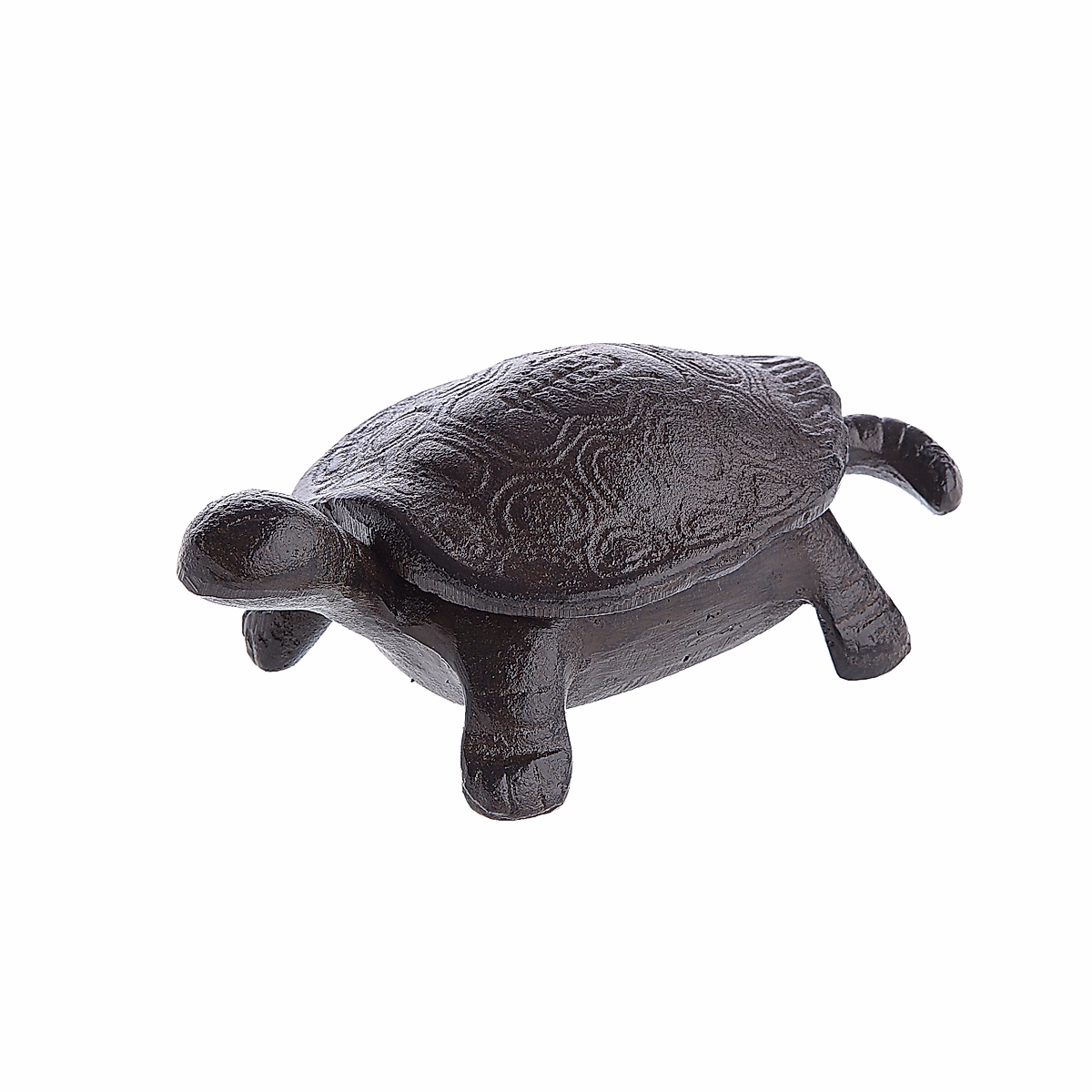 Creative Co-Op DA0940 Secret Garden Decorative Cast Iron Tortoise Box