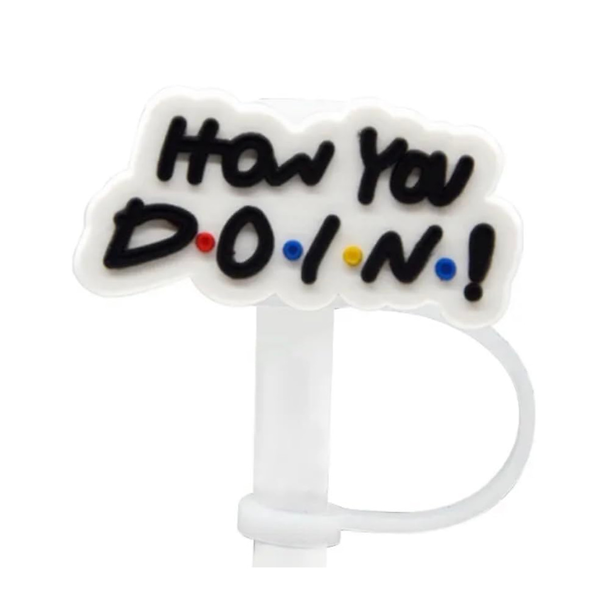 6 Pack Straw Toppers Compatible With Stanley 30oz & 40oz Tumbler Cups (Friends Bundle)