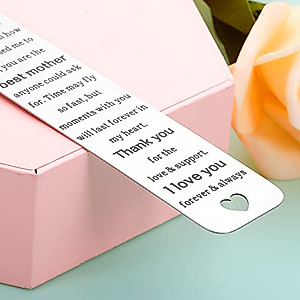 Mom Gift Bookmark from Daughter Son Valentines Day Gift for Mommy Mom Birthday Gifts for Mother Mommy mom Mother's Day Gift for Mom from Teens Kids I Love You Mom Christmas Bookmarks from Daughter Son