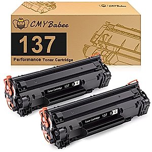 CMYBabee Compatible for Canon 137 Black Toner Cartridge Replacement for CRG137 ImageClass MF236n D570 LBP151dw MF247dw MF249dw MF232w MF242dw MF244dw MF216n MF227dw MF212w Printer Ink (2-Pack)