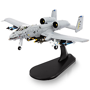 1/100 A-10 Thunderbolt II Warthog Attack Plane（Painted Version） Metal Fighter Military Model Diecast Plane Model for Collection or Gift