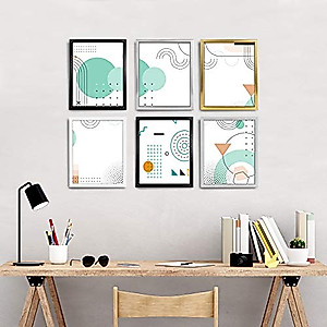 Giverny 4x6 Picture Frames Set of 4, Gold Photo Frames with Glass for Wall or Tabletop Display, Simple Design Glossy Finish Frame Perfect for Home Office Hotel, and Various Ceremonies Parties