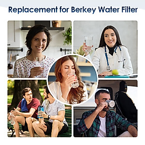 Water Filter Replacement & Primer Hand-Powered Filter Primer Pump For Activated Carbon Water Filter Pack of 2, Compatible with Berkey Big, Light, Imperial, Travel Series