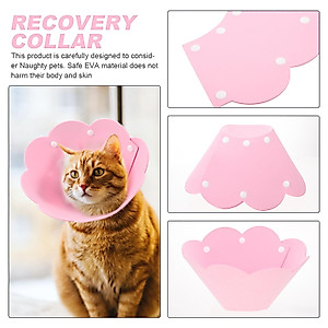 ULTECHNOVO Cat Recovery Collar, Cat Recovery Collar Protective Cat Collar Cat Cone Collar Licking Collar Cat Neck Cone Kitten Recovery Collar Pet Eva -Scratch
