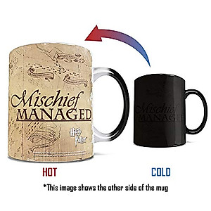 Morphing Mugs Harry Potter - Hogwarts Marauder's Map - I Solemnly Swear - 11 oz Heat Sensitive Mug – Image Revealed With HOT Liquid added! - Officially Licensed Collectible