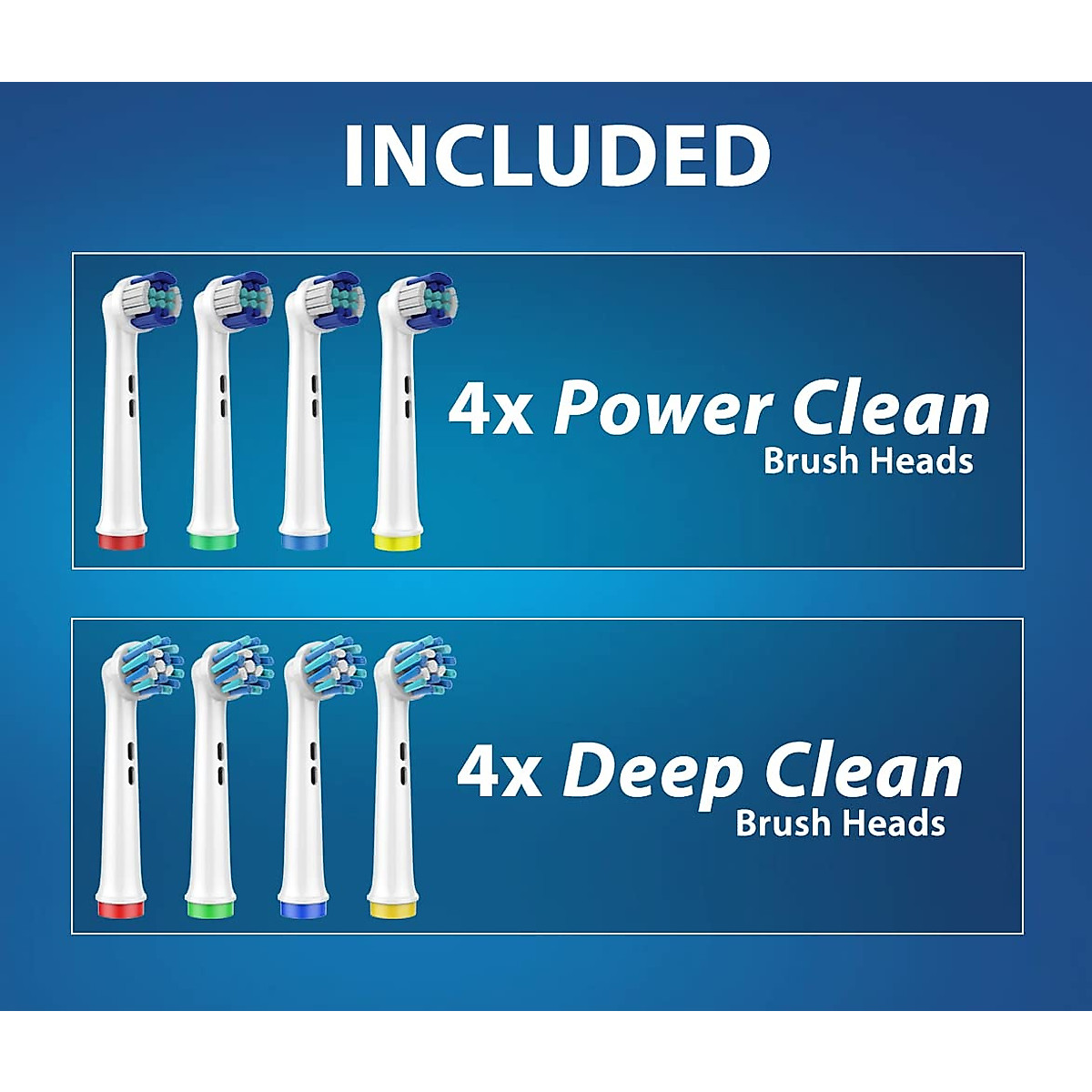 Belwick Replacement Toothbrush Heads Compatible with Oral B Braun, 8 Pack Professional Electric Toothbrush Heads, Precision Brush Heads Refill for Oral-B 7000/Pro 1000/9600/ 5000/3000/8000 (8 Pack)