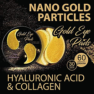 Under Eye Mask Patches Collagen, Gold Eye Patches for Puffy Eyes, Eye Mask for Dark Circle. 24K Gold Eye Mask, Under Eye Gel Pads, Eye Masks for Dark Circles and Puffiness Treatment Eye Masks Skincare