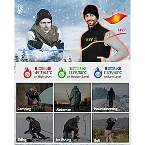 FUNPRO Heated Vest for Men Women, Windproof Electric Heating Vest, Softshell Sleeveless Sports Jacket, Battery Not Included