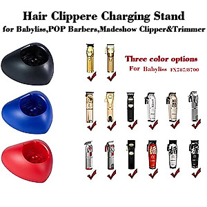 Kimhonglee Professional Hair Clippers Charging Stand for Babyliss Portable Electric Trimmer Charging Base for All BaByliss Barberology FX Metal Cordless Trimmers and Clippers 8700GCN 787GCN(Black)