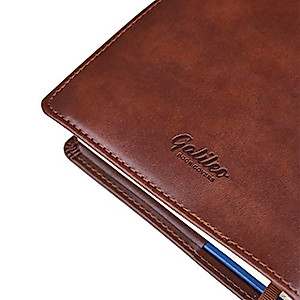 Single AA Big Book Cover | Medallion Holder | by Galileo | Perfect Gift | Alcoholics Anonymous (Plain/Coin Pocket/Brown)