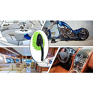 Simoniz 13” Detailers Microfiber Auto Duster - Dusting Wand Cleans, Dries & Polishes – Safe for All Interior or Exterior Surfaces - Great for Cars, Trucks, SUVs, Boats, RVs & Bikes or Home Cleaning