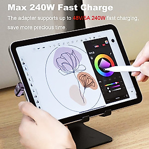 AreMe 240W USB C 180 Degree Adapter (2 Pack), U Shape Type C Male to Female 40Gbps Connector for Thunderbolt, Switch, MacBook, Laptop, Tablet, Phone