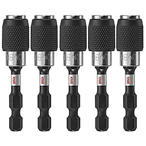 BOSCH ITBHQC201B 5-Pack 2 In. Impact Tough Quick Change Bit Holders