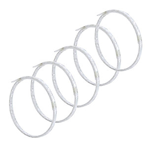 Bnineteenteam 5Pcs Guitar Binding Purfling,6mm Width Celluloid White Pearl Guitar Binding Purfling for Acoustic Guitar Classical Guitars Performance Accessory
