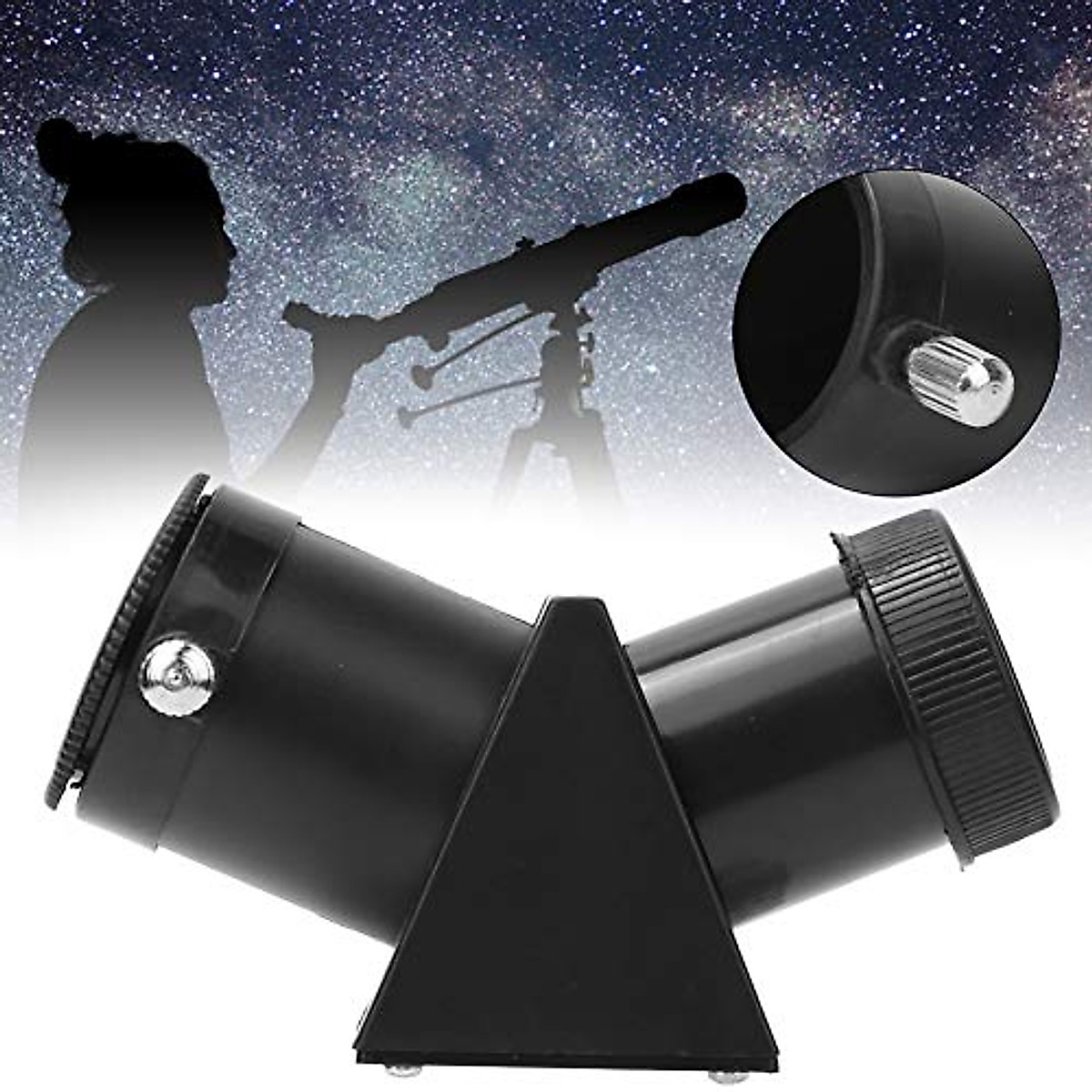 070 Camera Diagonal Mirror Portable 0.965inch/24.5mm 45-Degree Erecting Image Prism Zenith Diagonal Mirror Accessory for Refracting Astronomical Telescop