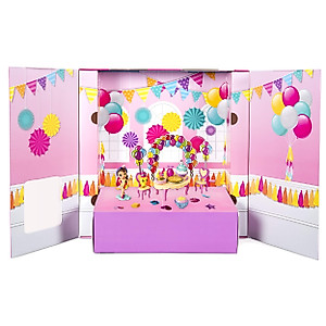 Party Popteenies - Rainbow Unicorn Party Surprise Box Playset with Confetti, Exclusive Collectible Mini Doll and Accessories, for Ages 4 and Up (Packaging may vary)