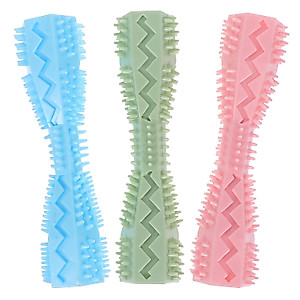 balacoo 9 Pcs Pet Teething Stick Dog Chewing Toy Dog Chew Toothbrush Puppy Teething Toys Dogman Toys Dog Dental Chew Toy Dogs Teethers Chew Toys for Puppies Pet Dog Pet Supplies TPR