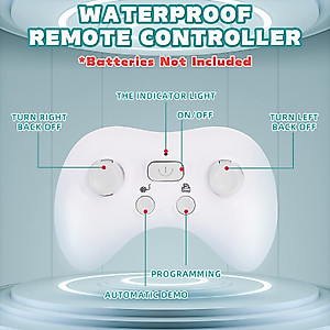 Outamateur RC Crocodile Boat,2.4GHz Alligator with Glowing Eyes,RC High Simulation Crocodile RC Boat Lake & Pool Toy,USB Rechargeable Waterproof Floating Alligator Toy for Kids Aged 6+