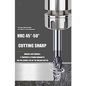 CNC End Mill Set, Carbide Tungsten Steel 4 Fultes Milling Cutter, Router Bits Rotary Bits Tool Straight Shank 2-12mm 8pcs