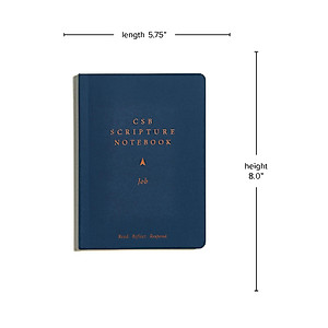CSB Scripture Notebook, Job, Black Letter, Single-Column, Notetaking, Journaling Space, Sermon Series, Personal Study, Concise Format, Easy-to-Read Bible Serif Type