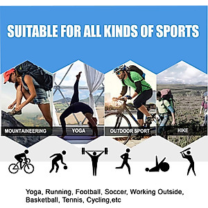 Calbeing Women Workout Black Headband with Silicone Grip(5Pack) Non Slip Sweatband Sport Hair Band for Running Exercise Gym Yoga