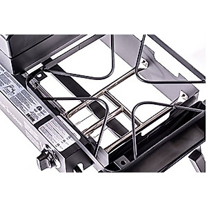 Blackstone Tailgater Stainless Steel 2 Burner Portable Gas Grill and Griddle Combo Total 35,000 BTUs for Indoor or Backyard, Outdoor, Patio, Picnic, Garden Cooking