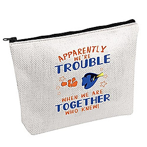 FOTAP Nemo Dory Movie Cosmetic Bag Cartoon Character Lover Gift Nemo Dory Fish Fans Gift Animal Ocean Gift (Nemo Dory)