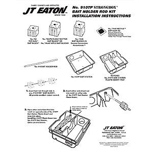 JT Eaton Strongbox™ Galvanized Steel Tamper-Resistant Bait Station, Black Powder Coating, Rat-Size, Dual Entrances