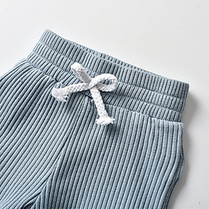 Derouetkia Summer Newborn Baby Boy Girl Clothes Solid Color Ribbed Romper and Shorts Outfits Set (0-3 Months) Blue