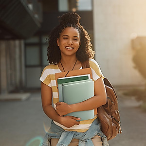 Samsill Earth's Choice, 2-Inch Durable D-Ring View Binder 4 Pack, USDA Certified Biobased, Eco-Friendly, Boho Assortment
