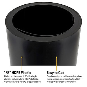 25 ft Roll Airdam/Body Extension Plastic, White 1/8 Thick