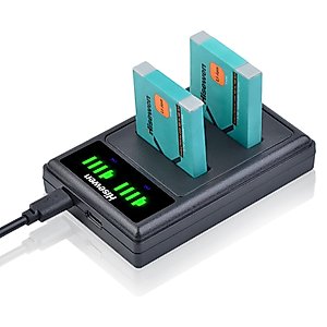 Hisewen NB-6L NB-6LH Batteries 2 Pack and Dual LED Battery Charger for Canon PowerShot SX530 HS,SX710 HS,SX700 HS, SX610 HS,SX600 HS,SX540 HS,SX510 HS, SX500 is,SX280 HS,D30,S90