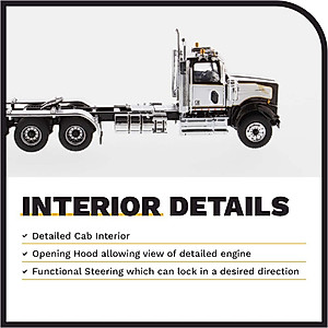 Diecast Masters Western Star 4900 SFFA Day Cab Tridem Tractor | Real Truck Specifications | 1:50 Scale Model Semi Trucks | Diecast Model by Diecast Masters 71066