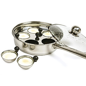 Norpro Stainless Steel Egg Poacher/Skillet Set, 10", Silver