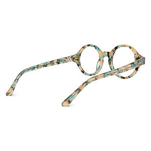 Zeelool Retro Round Blue Light Blocking Glasses for Women Men ZJGA000249-05B Flower