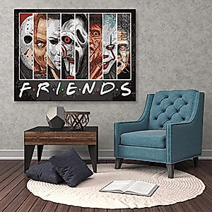 CAMOYAI Halloween Paint by Numbers for Adults,Paint by Number Kits on Canvas DIY Oil Paintings Supplies for Kids Beginners Arts and Crafts Home Decor 13.8" x 21.6"（No Frame）