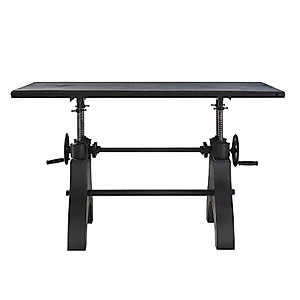 Modway 60" Adjustable Counter/Bar-Height Table or Computer Desk Black