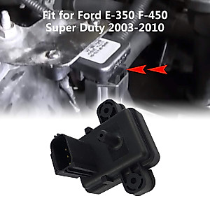 MAP Sensor Fit for Ford F250 F350 F450 F550 Super E-Series Duty Diesel 6.0L Trucks Vans, Manifold Absolute Pressure CX-1961 2L1A-9F479-AA 2L1A9F479AA 2L1Z-9F479-AA 2L1Z9F479AA
